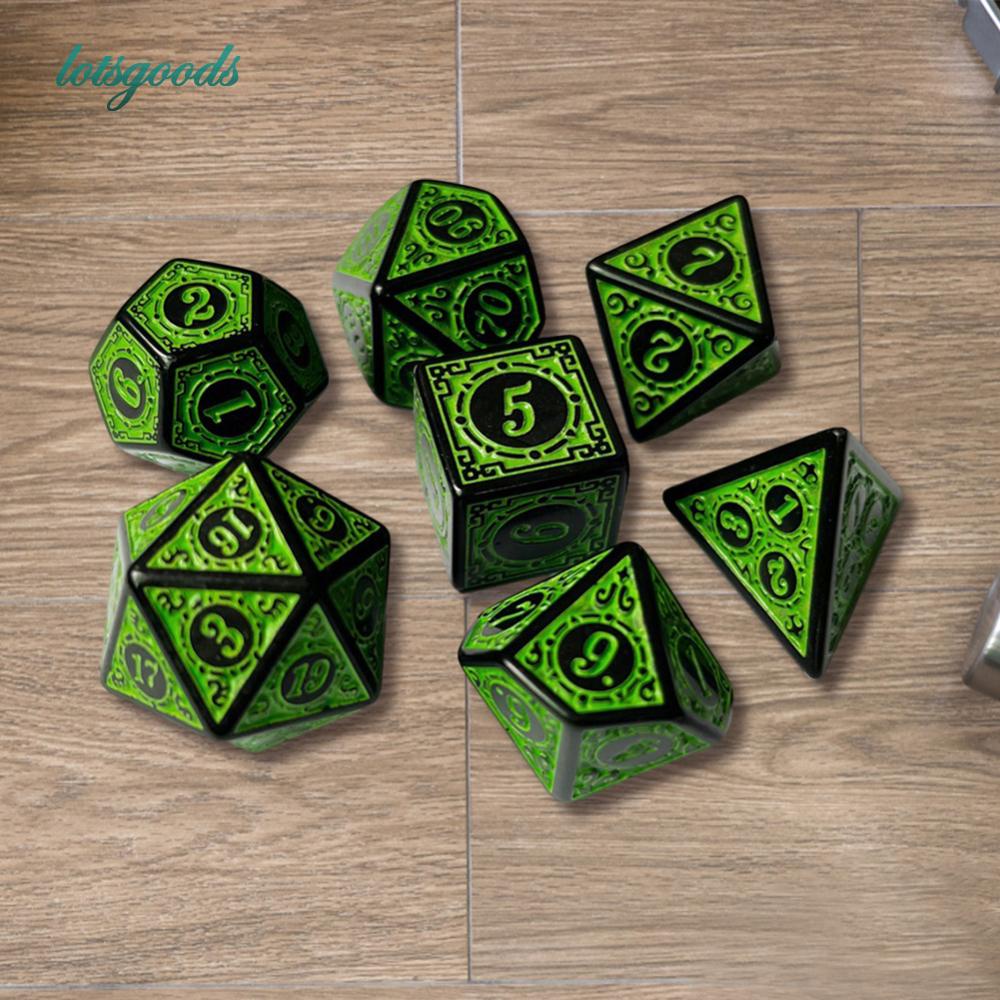 7pcs Dice Set Multi-Sided Game Dice For TRPG DND Accessories Polyhedral D4 D6 D8 D10 D12 D20 ...