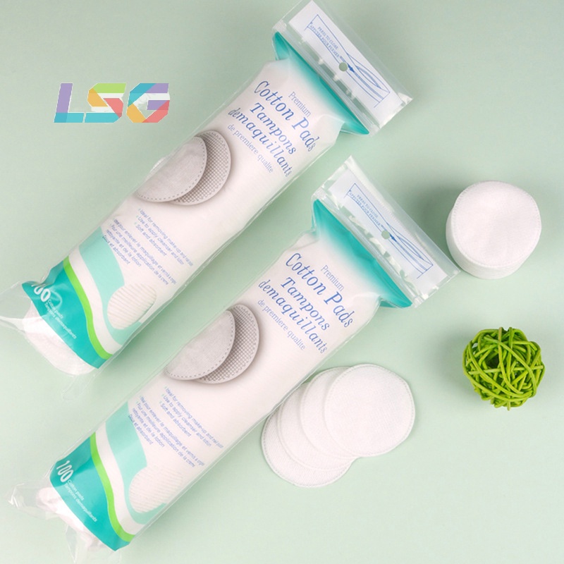 [LSG] 100Pcs Soft Make Up Cosmetic Cotton Pads Round Wipe Pads Nail Art ...