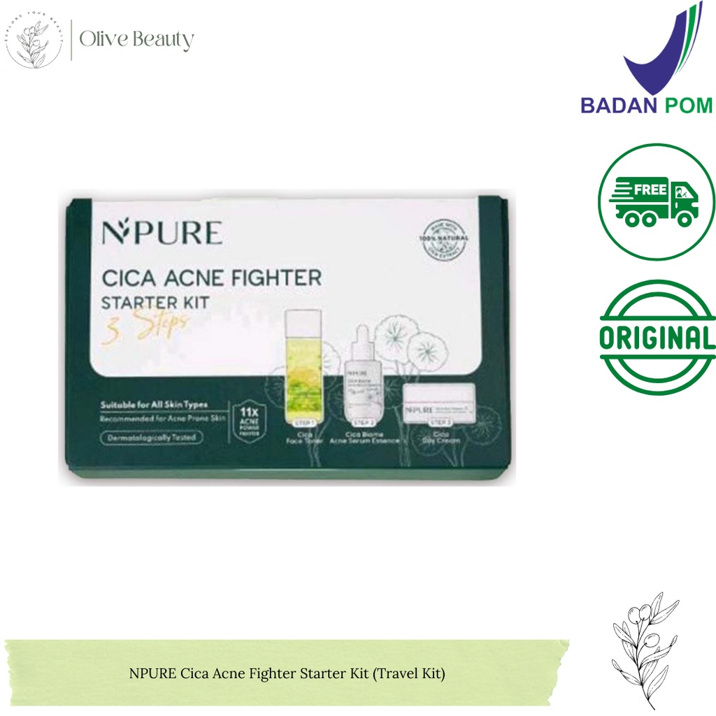 NPURE Cica Acne Fighter Starter Kit (Travel Kit) | Shopee Philippines