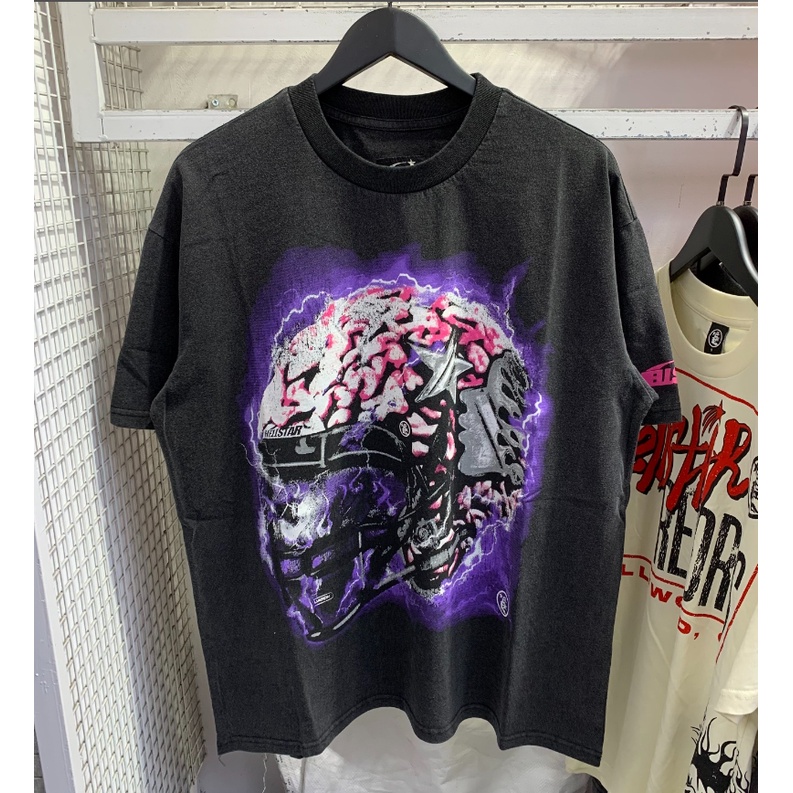 Ready Stock Oversized High Street New Hellstar Fashion Brain Print ...