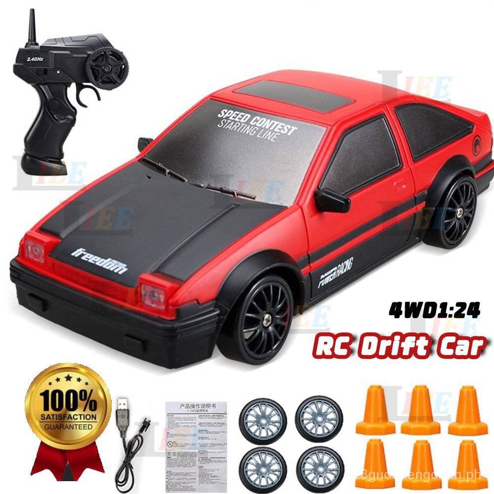 4WD RC Drift Car Toy Remote Control Car 2.4GHz 15km/h High Speed ED ...