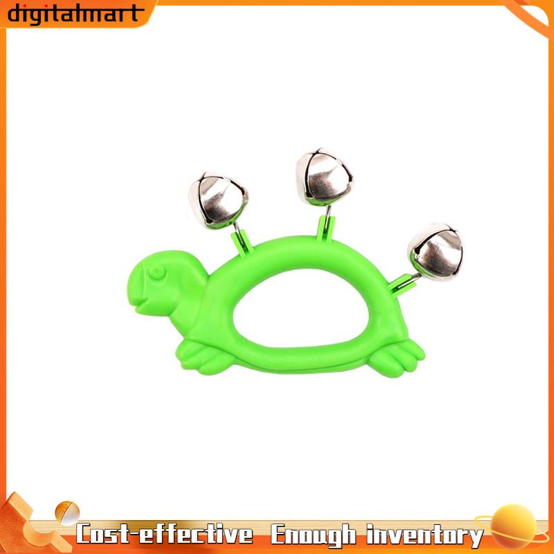 [digitalmart]Turtle Shape Hand Bells Tambourine With 6 Jingle Metal ...