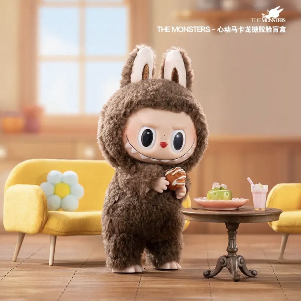 【Genuine】 LABUBU Exciting Macaroni Vinyl Face series blind box Set 6 ...