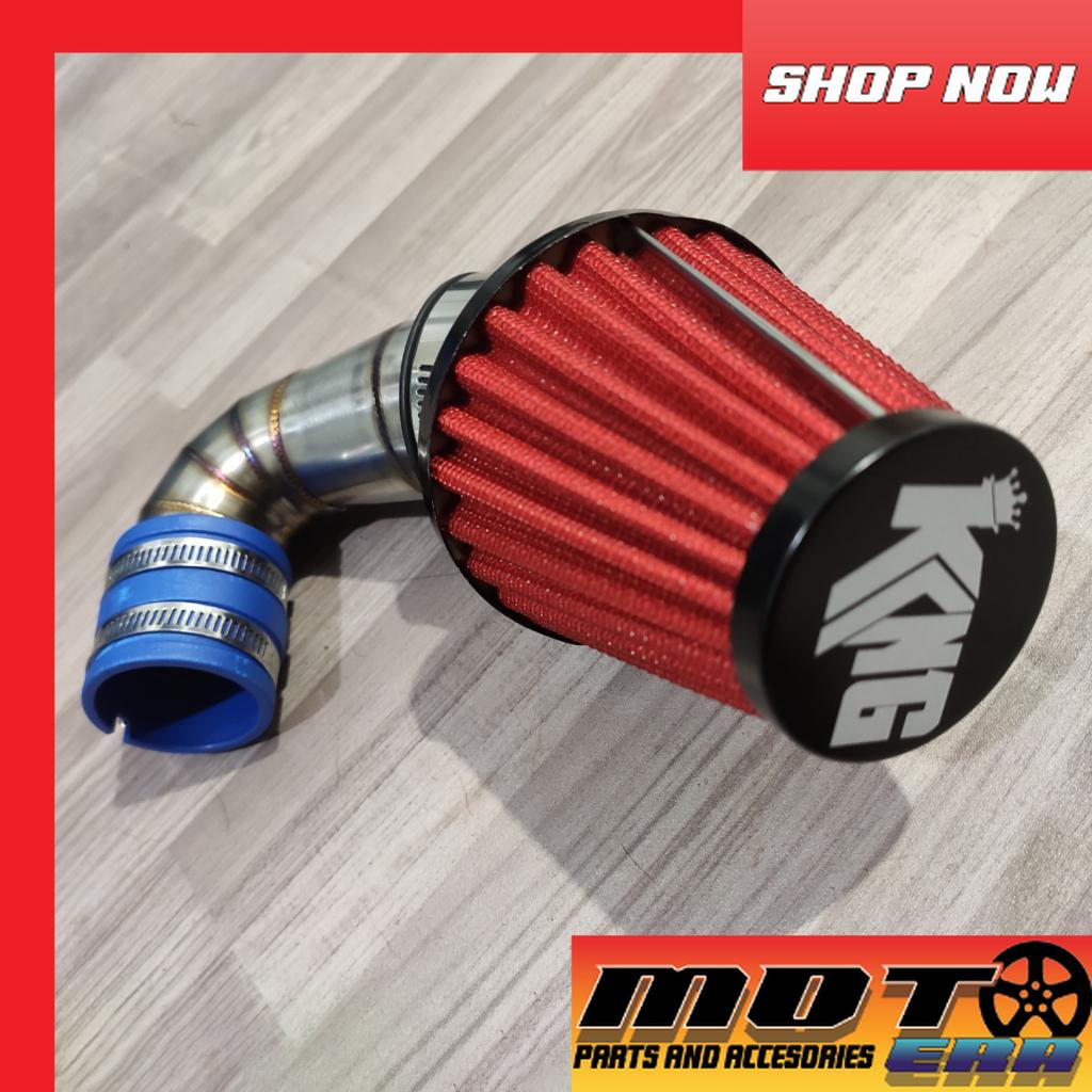 KING DRAG MUSHROOM AIR FILTER 48MM / RAM AIR STAINLESS WAVE / NMAX ...