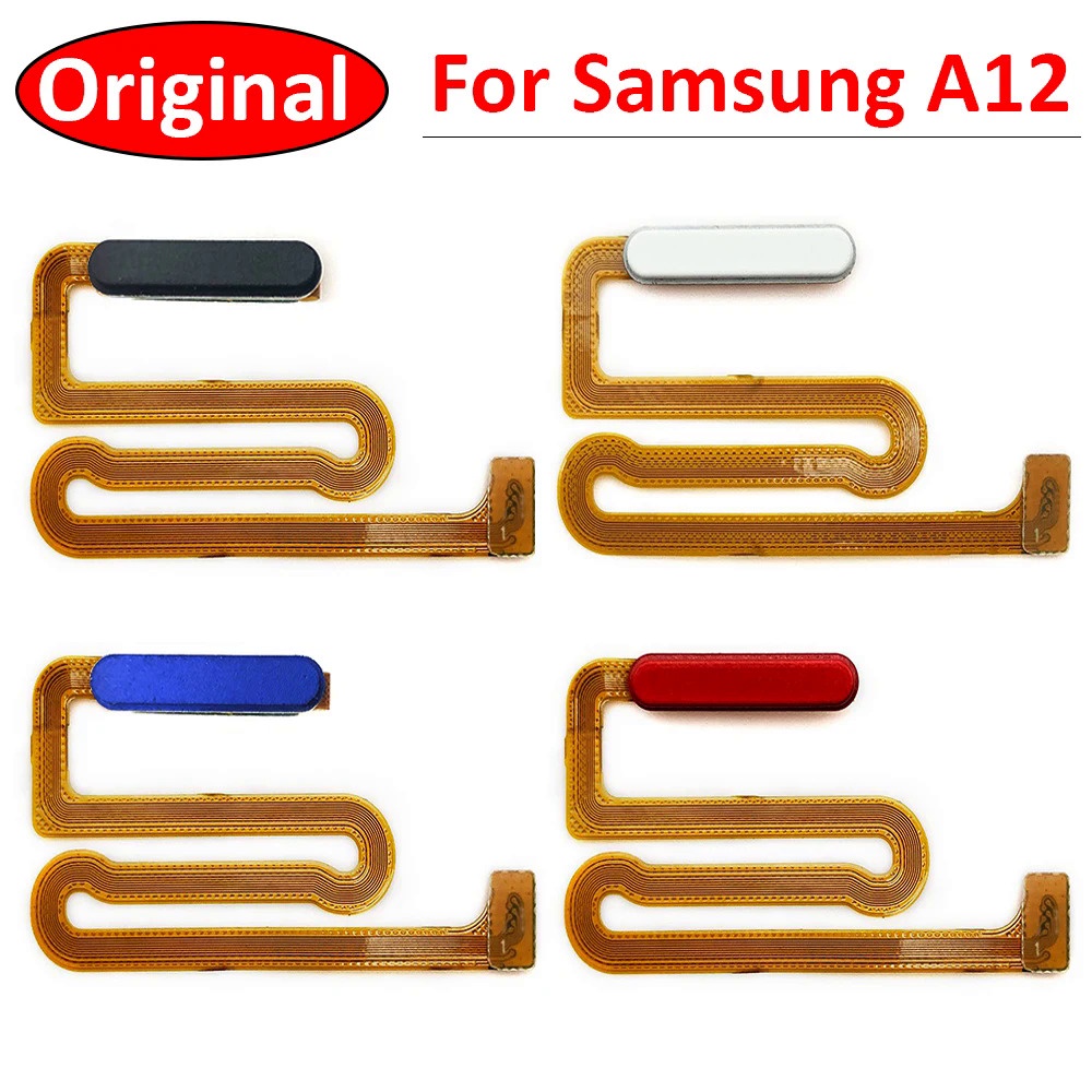New For Samsung Galaxy A12 A125 A125F Back Home Button Touch ID Key ...