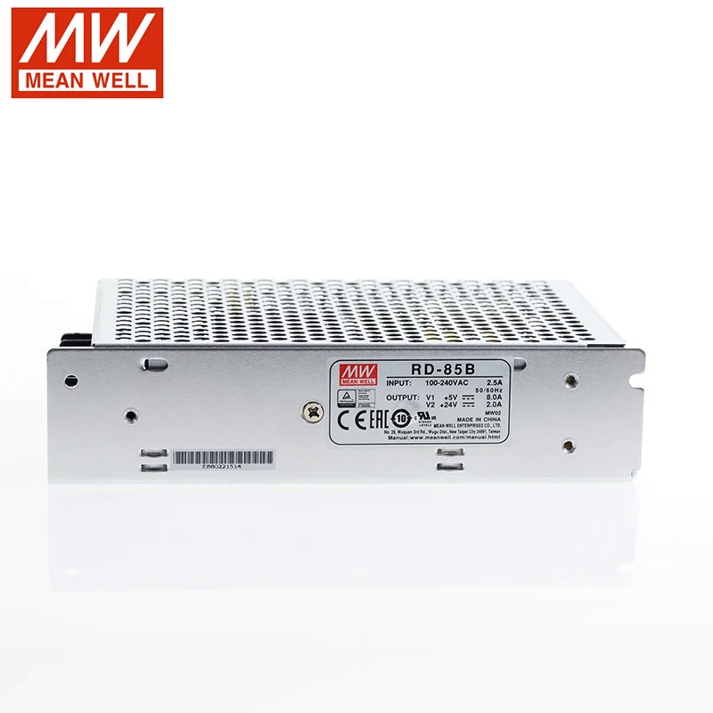 Original MEAN WELL RD-85B 85W Dual Output 5V 24V Switching Power Supply ...