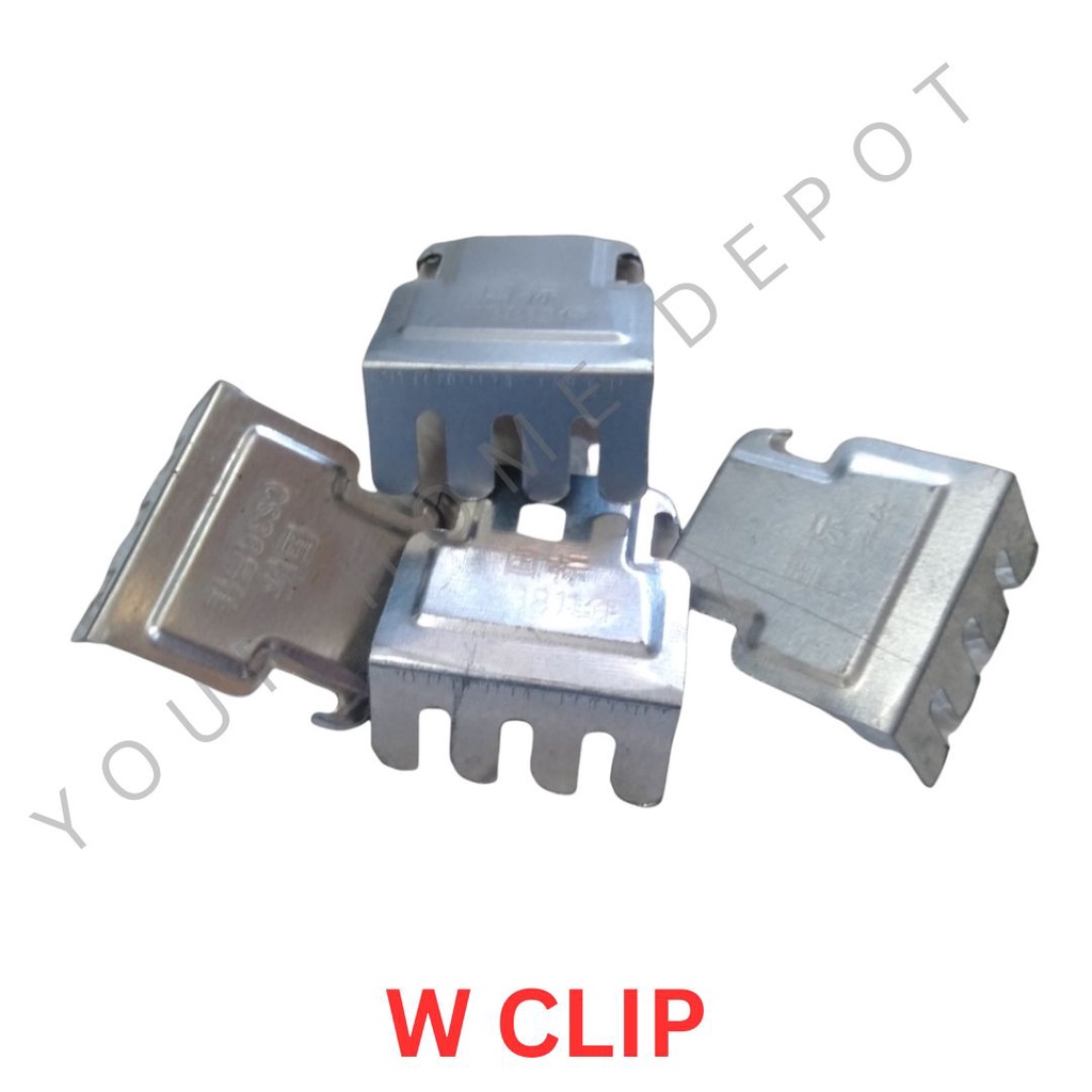 W Clip / Metal furring wall clip (sold per 100pcs) | Shopee Philippines
