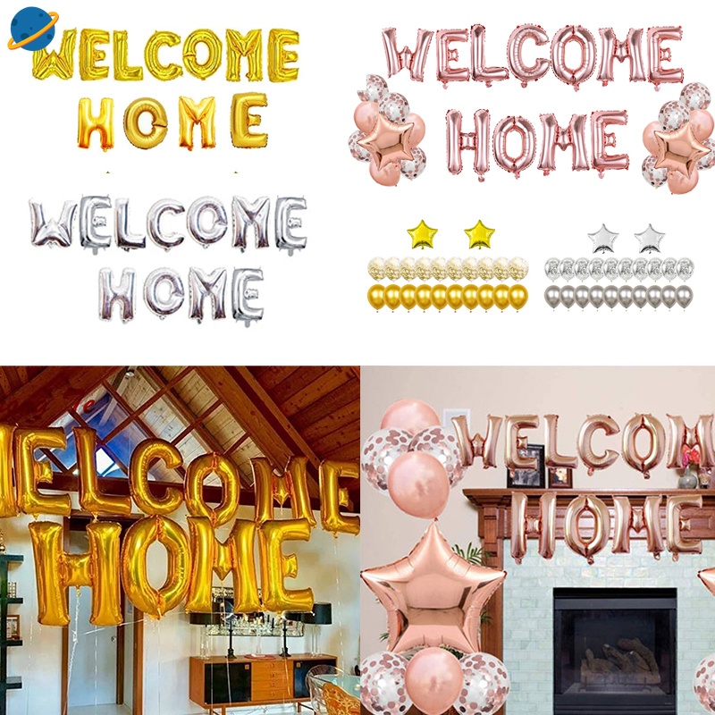 Welcome Back Home Letter Balloons Family Reunion Party Decor Self ...