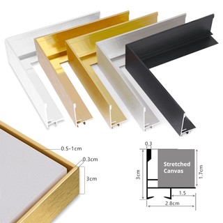 Canvas Floater Frame DIY Kit Metal Gold 50x70 60x90 Large Floating ...