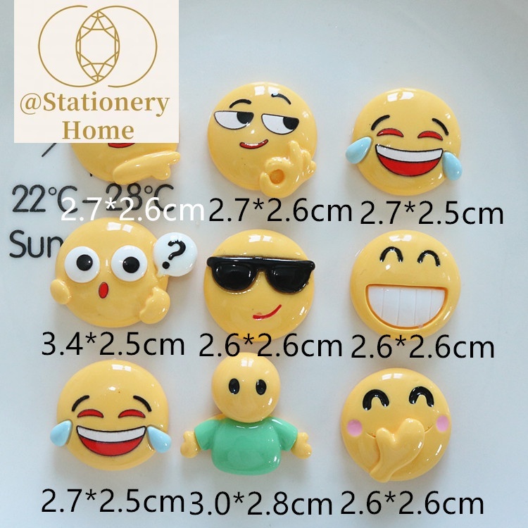 Glossy Smiley Emoticon Pack Series 3D Creative Unique Magnetic ...