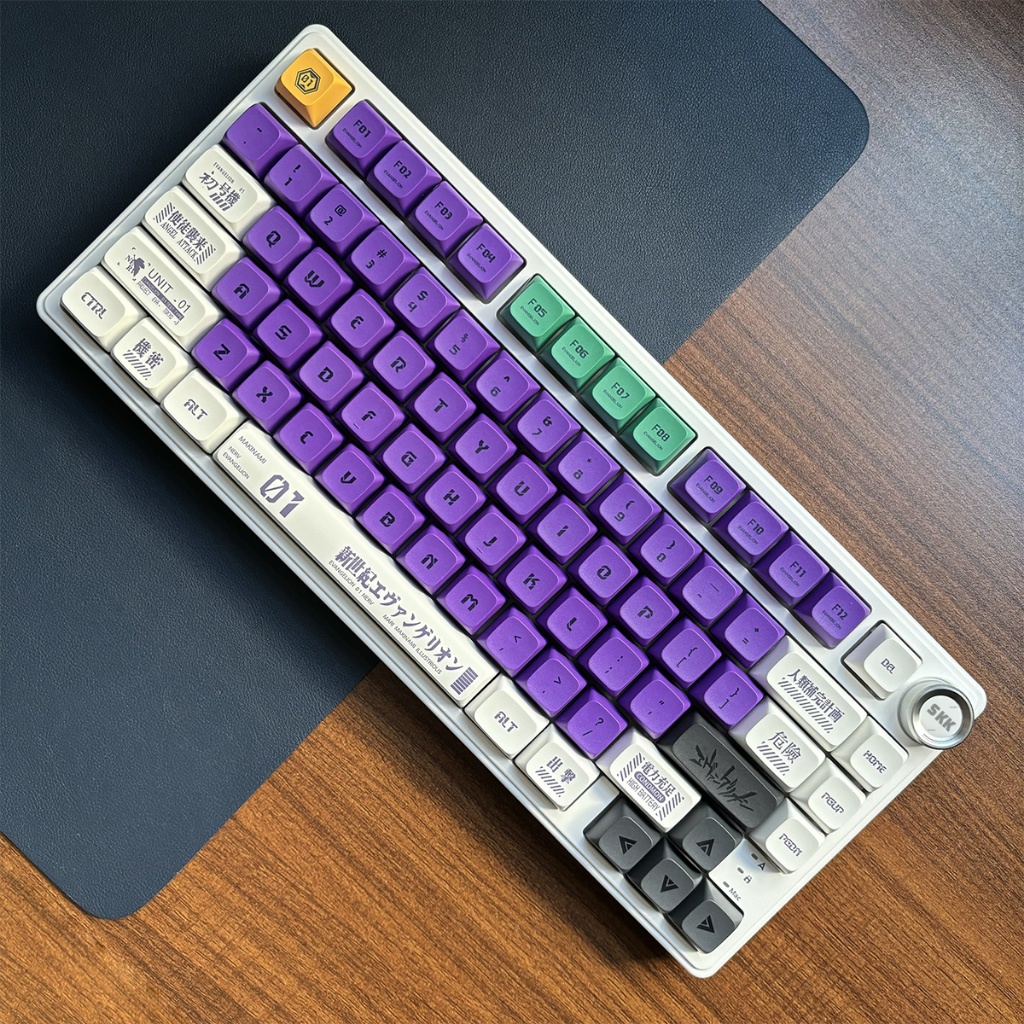EVA-01 Keycaps PBT Dye-sub XDA Profile Keycap Custom Keycaps | Shopee ...