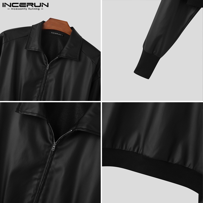INCERUN Men Vintage Fashion Zipper Design Cut-Off Long Sleeve Casual ...
