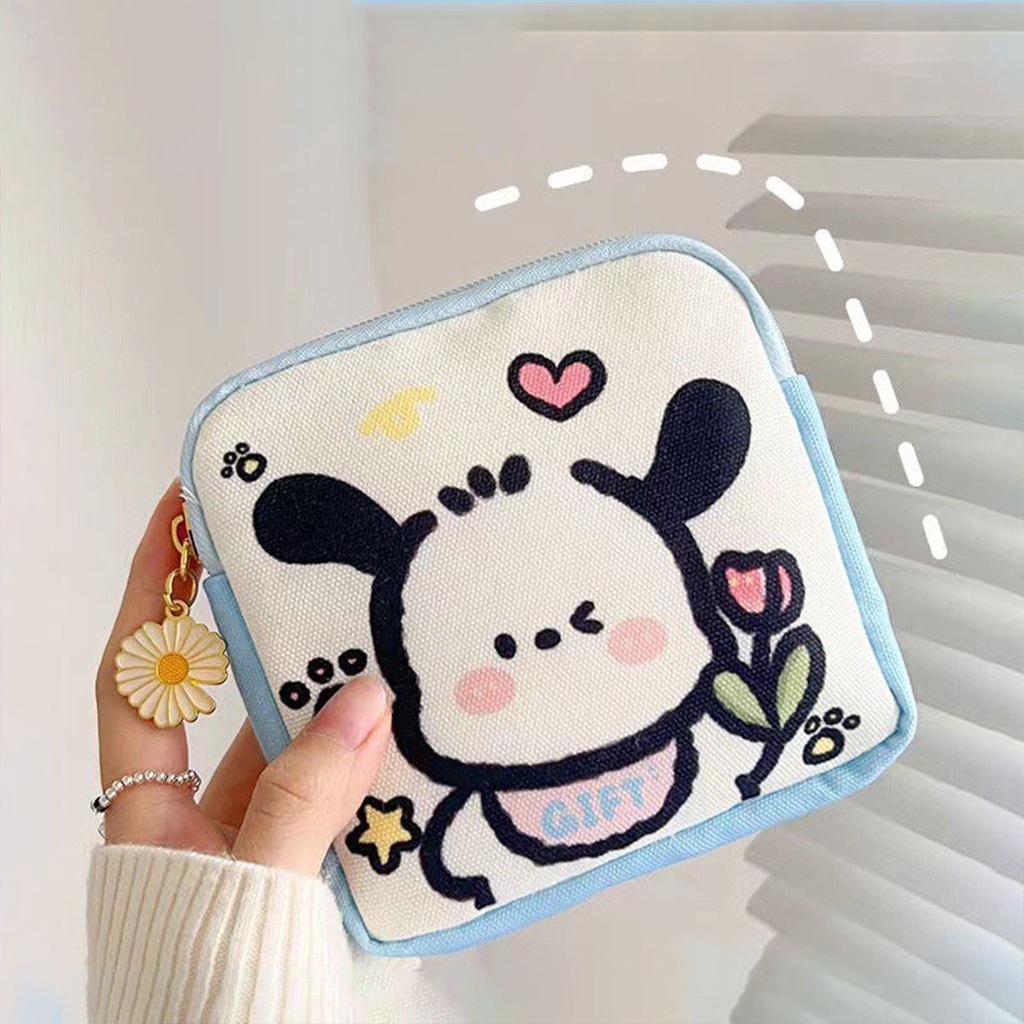 Ins Cute Cartoon Small Cosmetic Bags Lipstick Makeup Organizer Case ...