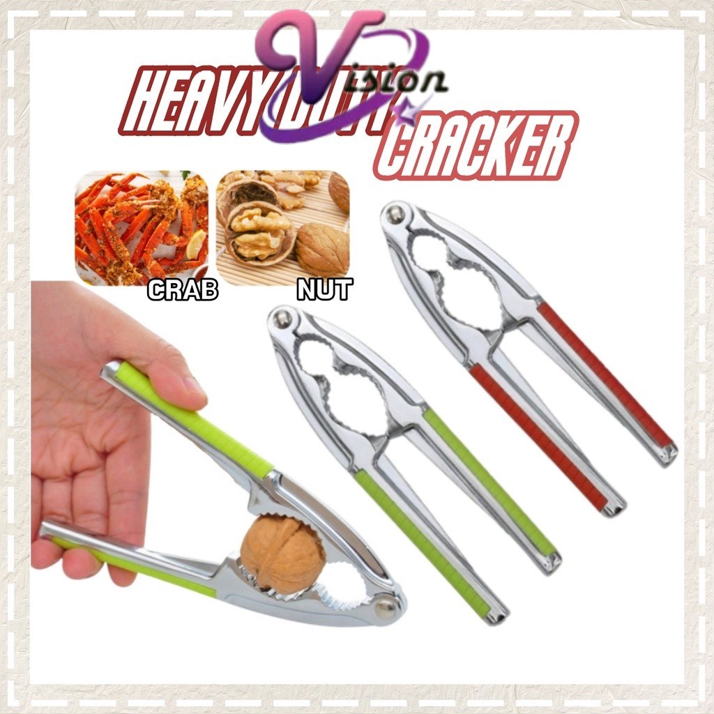 Stainless Steel Crab Cracker Heavy Duty Sheller Nutcracker Opener ...
