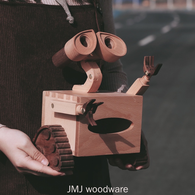 Tissue Box Retro Creative Wall Robot Model Wally Tissue Box Living Room ...