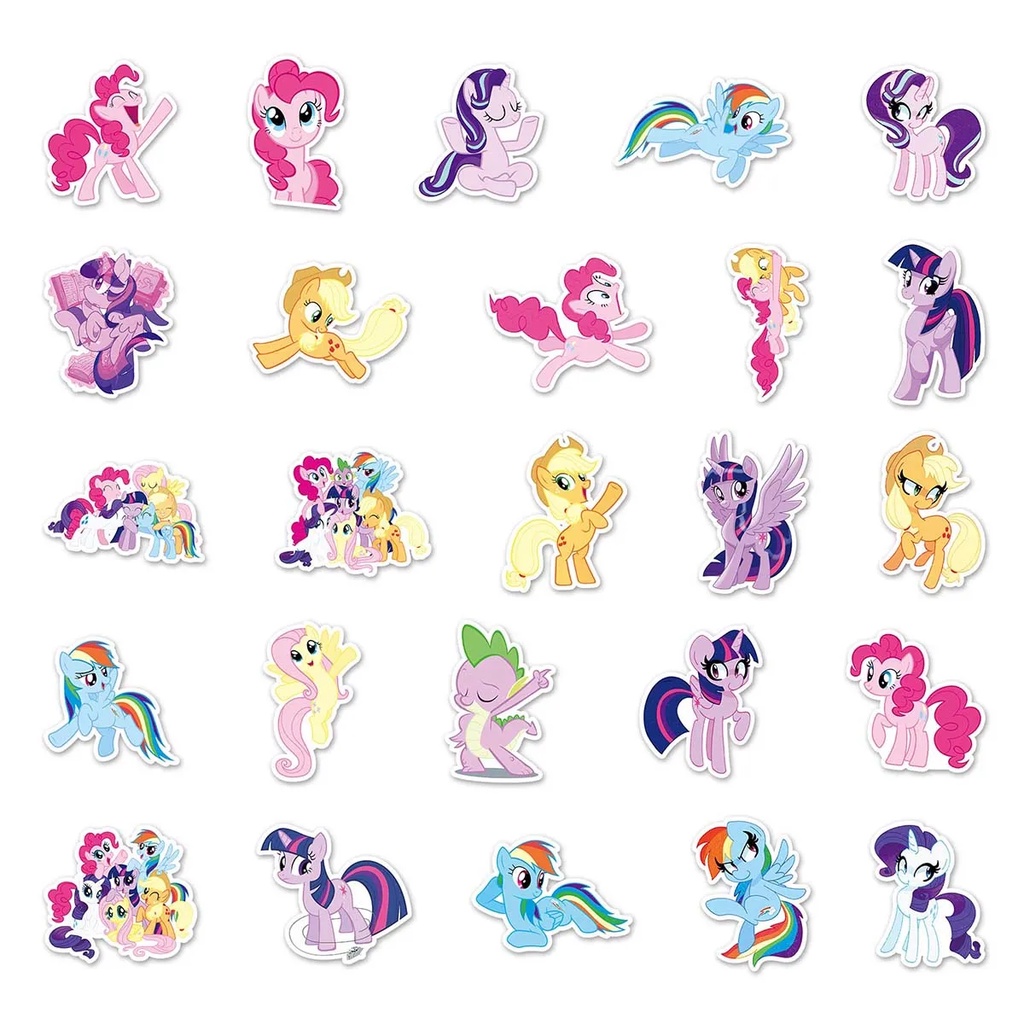 50Pcs My Little Pony Animation Theme Stickers Graffiti Personalized ...