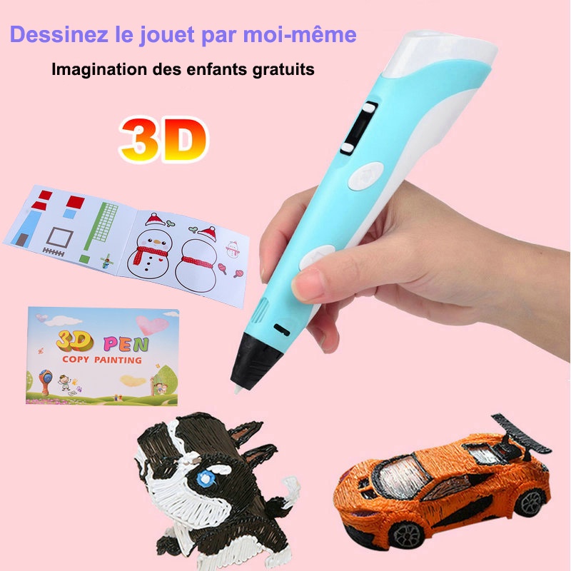 3D PEN PLA Printing Doodle Arts Craft Drawing USB Pen Set LCD V2 ...