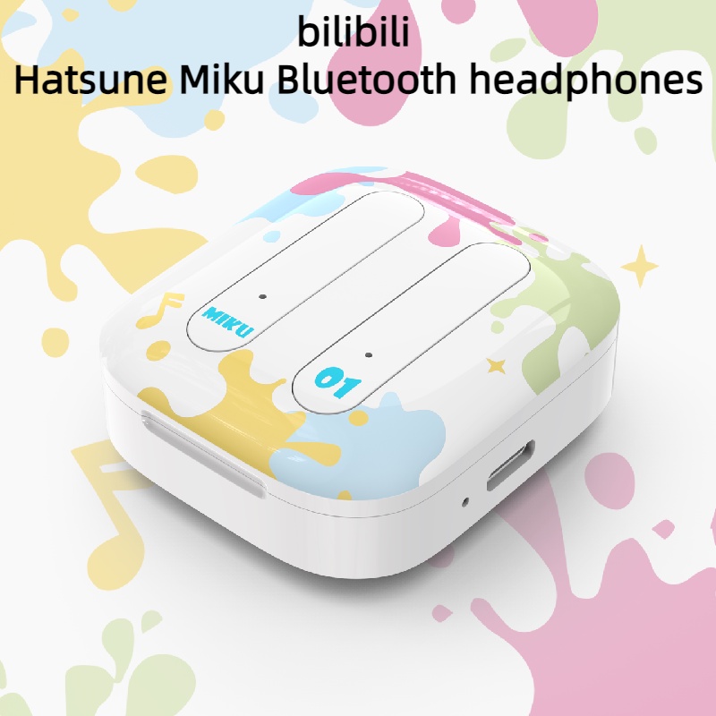 Bilibili VOCALOID Hatsune Miku Color Beat Bluetooth Headset Bonus ...