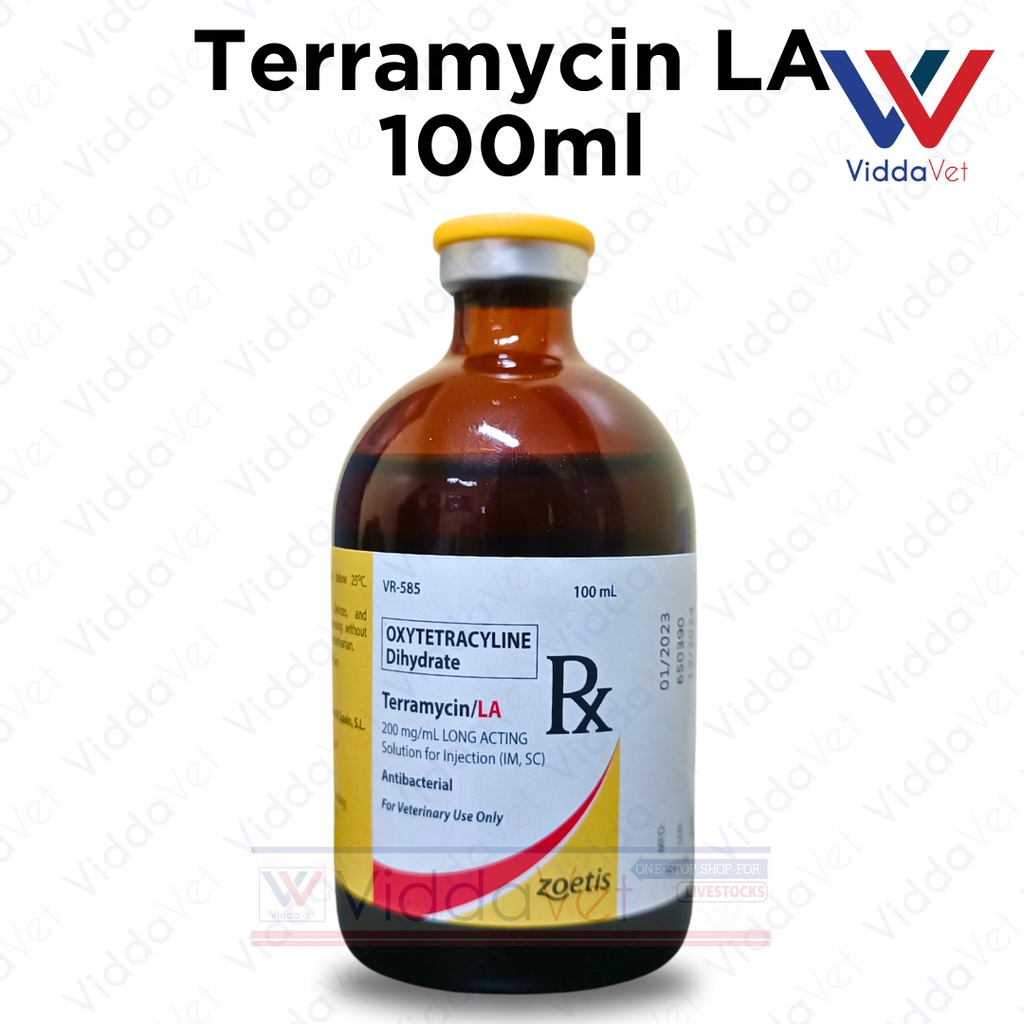 Terramycin La 100ml for animals from zoetis oxytetracycline injectable ...