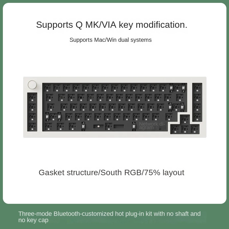 Keychron Q65 Max QMK/VIA Wireless Custom Mechanical Keyboard | Shopee ...