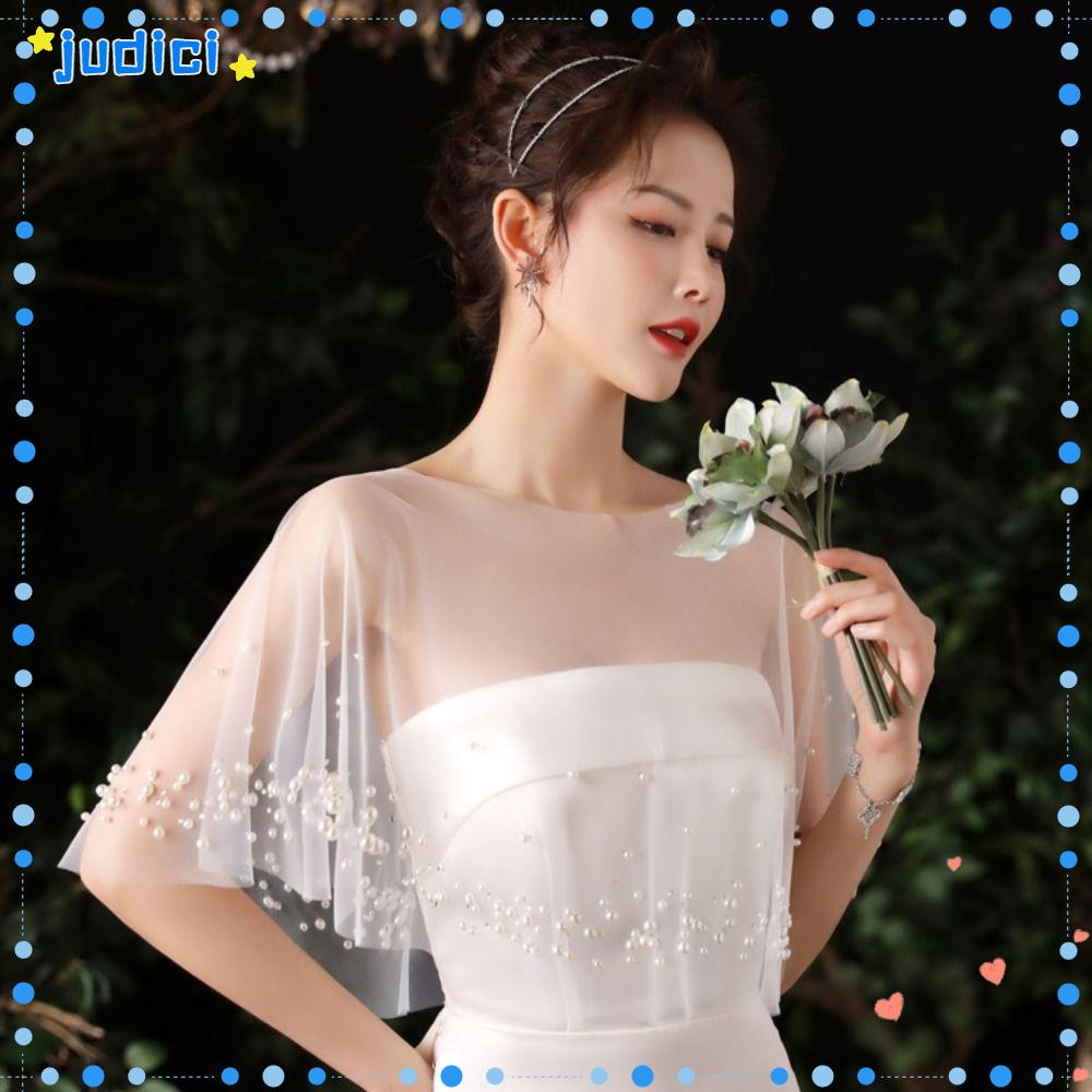 JUDICI Bride Shawl Women Tulle Shawl Bridal Wrap Soft Cape Wedding ...