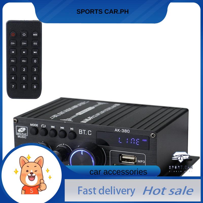 Ak380 800W 12V Power Amplifier Bluetooth Stereo Home Car BASS Audio Amp ...