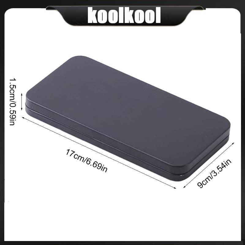 kool Black Metal Cash Box Clear Currency Sleeves Paper Money Sorting ...