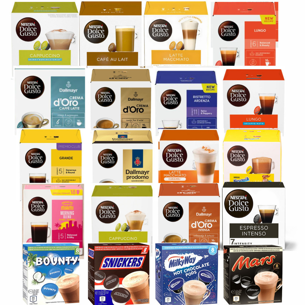 Nescafe Dolce Gusto Coffee And Chocolate Drink Capsules [Best Before ...