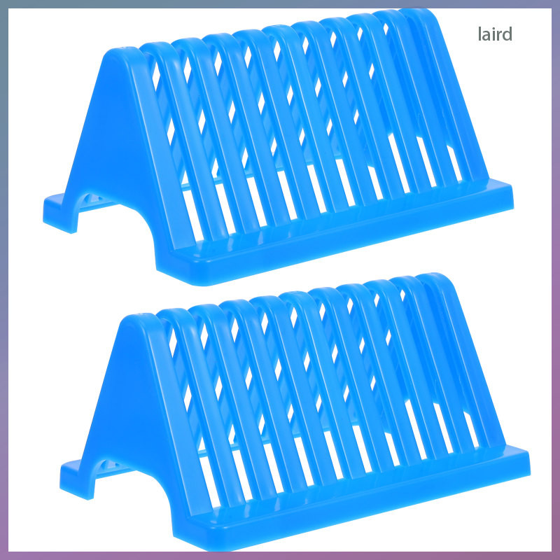 2 Pcs Slide Rack Drying Microscope Slides Storage Plastic Stand Bracket ...