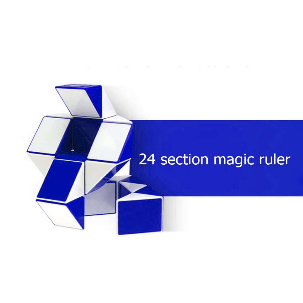 Plastic Magic Ruler 24 Wedges Magic Snake Cube Twist Puzzles ...