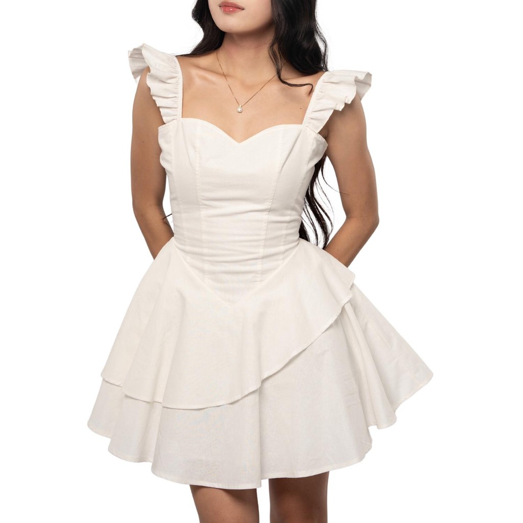 BSCO AURORA SWAN DRESS MINI LENGTH | Shopee Philippines