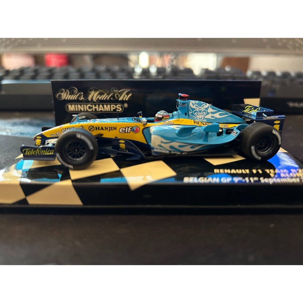 Mini Cut 1/43 F1 Renault Fleet Renault R25 Alonzo 2005 Season Belgium ...