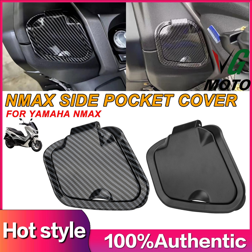 Motorcycle NMAX V2 Volt Compartment Cover 2020-2021 Side Pocket Carbon ...