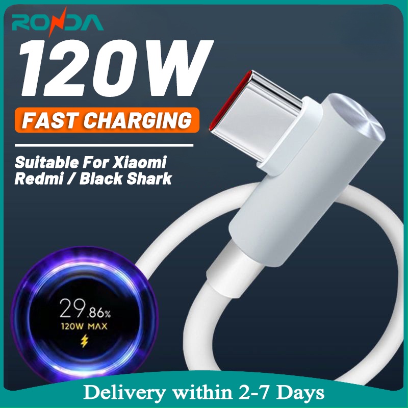 High-Speed 120W 67W Turbo Charge Cable Type C Fast Charging Quick Power ...