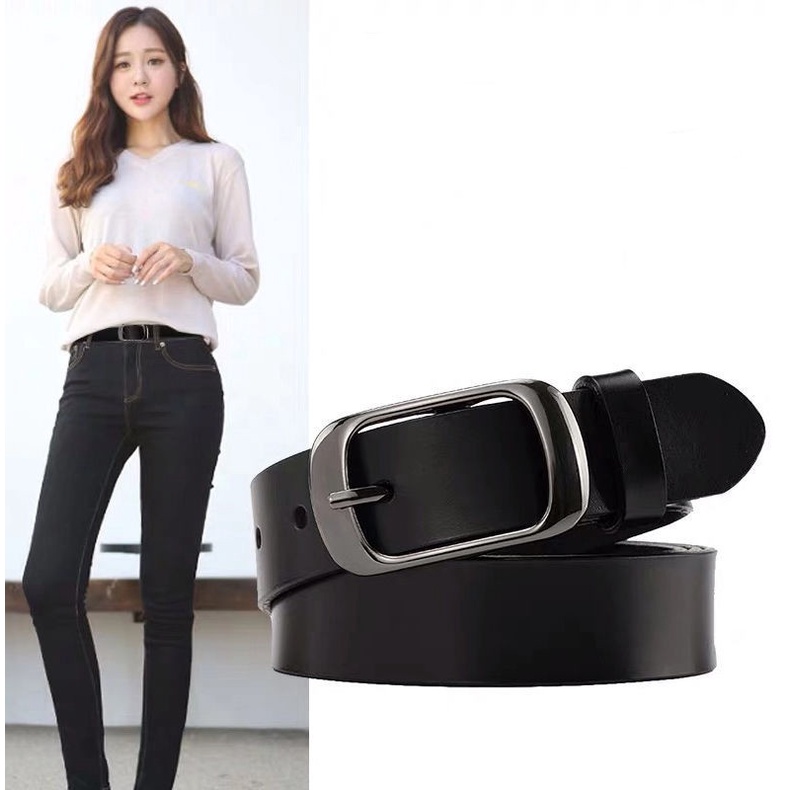 Women Belts Lady leather belt female version of the belt | Shopee ...