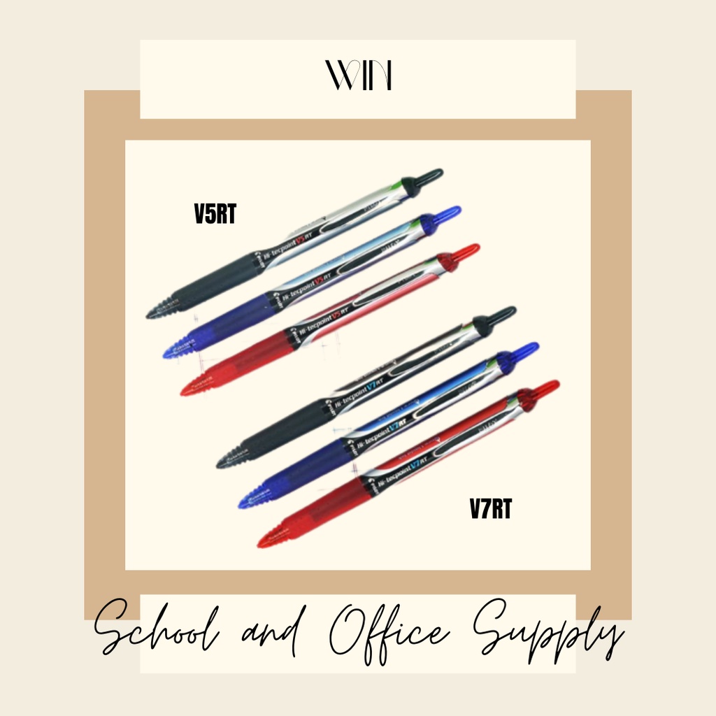 Pilot Hi-Techpoint Grip Pen V5RT, V7RT and refills | Shopee Philippines
