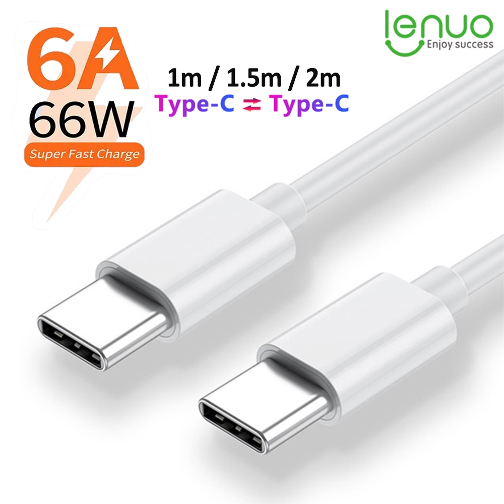 Lenuo 66w Pd Type C To Type C Cable Fast Charge Data Cable For Iphone 8516