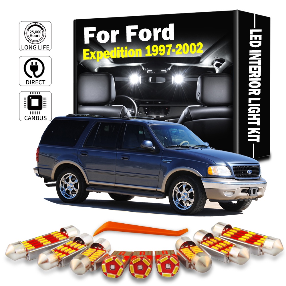 14Pcs Interior LED For Ford Expedition 1997 1998 1999 2000 2001 2002 ...