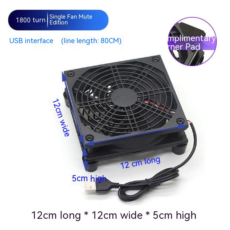 Router Cooling Fan Rack 5V USB Fan TV Box Laptop Optical Modem Cooling ...
