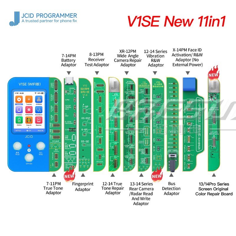JC V1SE Programmer Phone X 11 12 13 14Series photosensitive original ...
