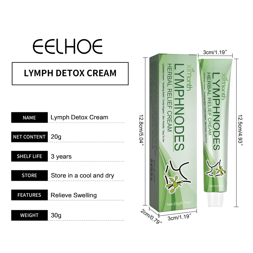 Ximonth Lymph Nodes Herbal Relief Cream Herbal Lymph Detox Cream ...