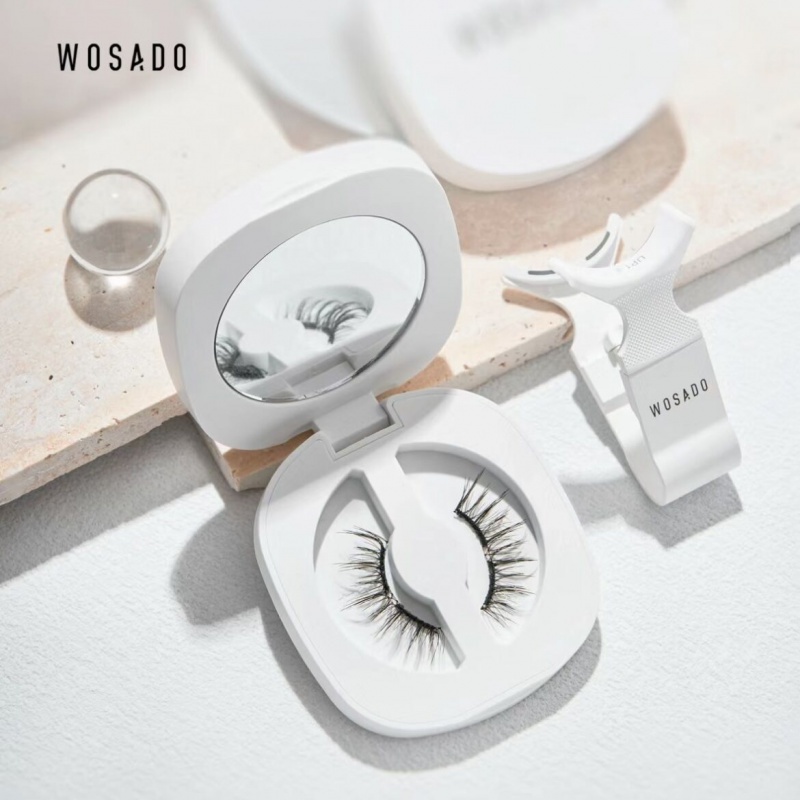 WOSADO False Eyelashes Soft Magnetic False Eyelashes Zero Glue Light ...