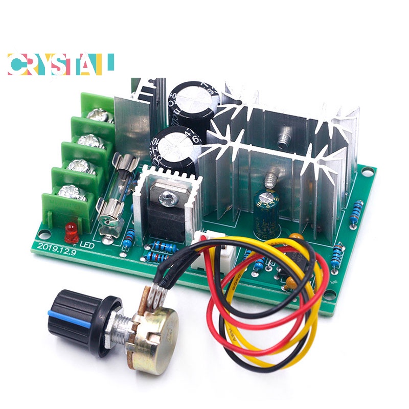 Crystal- DC 10-60V Motor Speed Control Regulator PWM Motor Speed ...