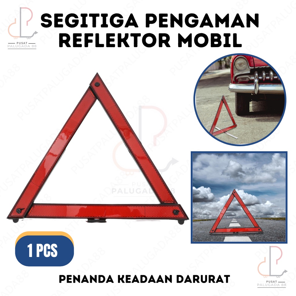 Folding Emergency Car Reflector Safety Triangle Raft Emergency Triangle ...