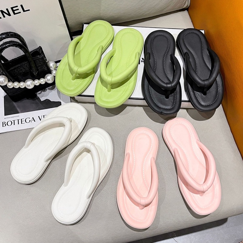 Summer Slippers Women's Beach Slippers Super Soft Sole Solid Color Flip ...