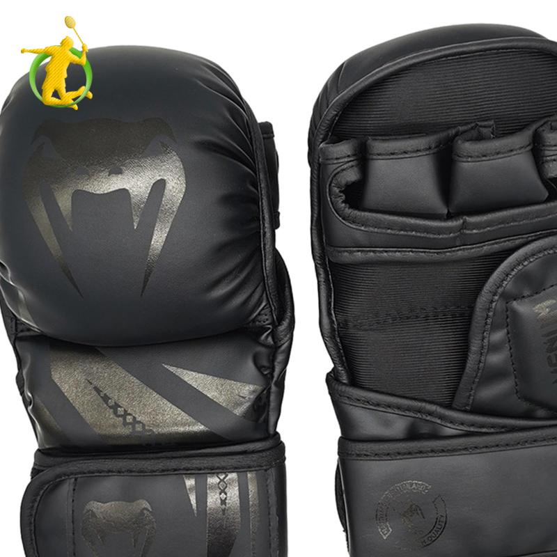 [Asiyy] Boxing Gloves Half Finger Mma Gloves for Punching Bag Grappling ...