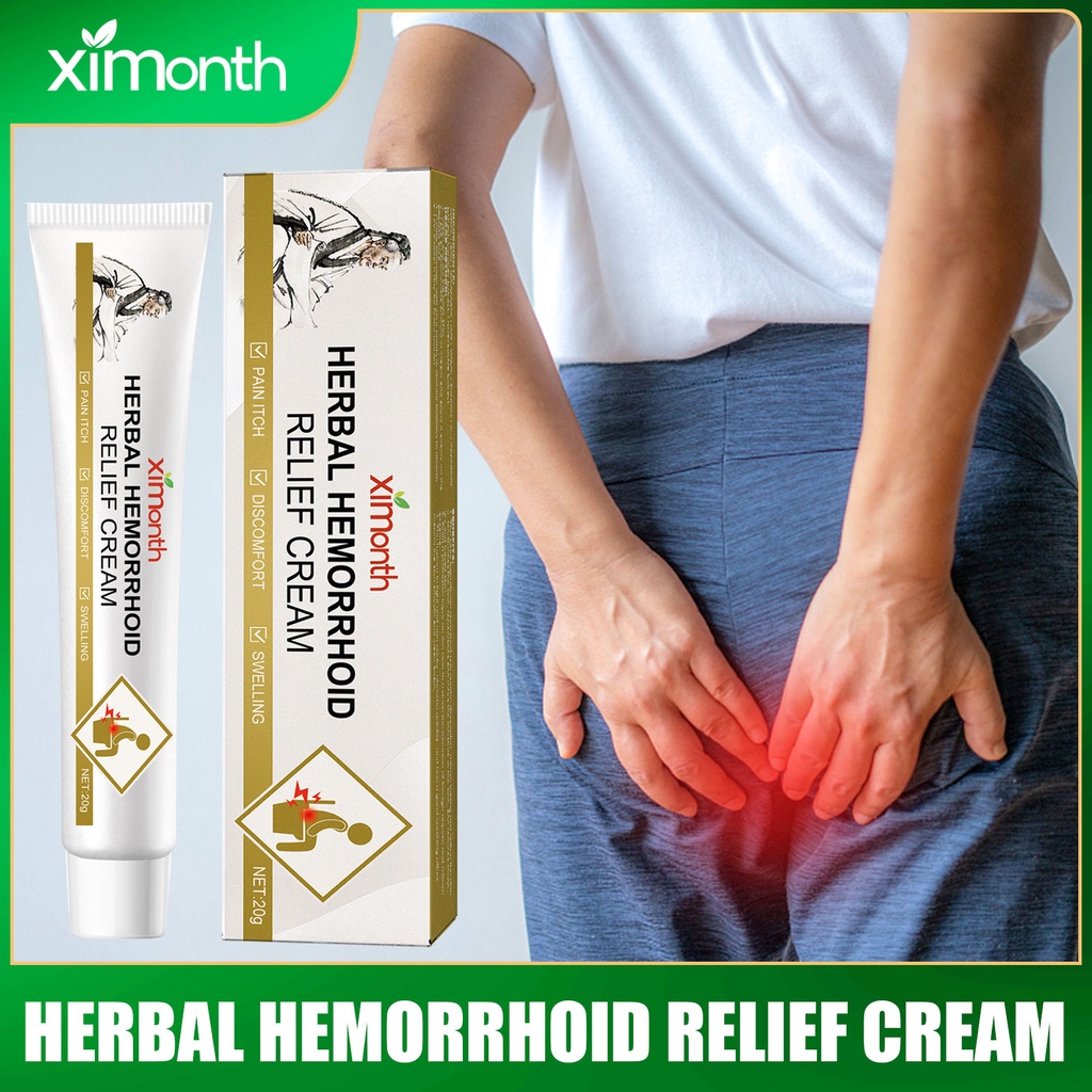 Ximonth Herbal Hemorrhoid Relief Cream 20g Herbal Piles Cream Internal