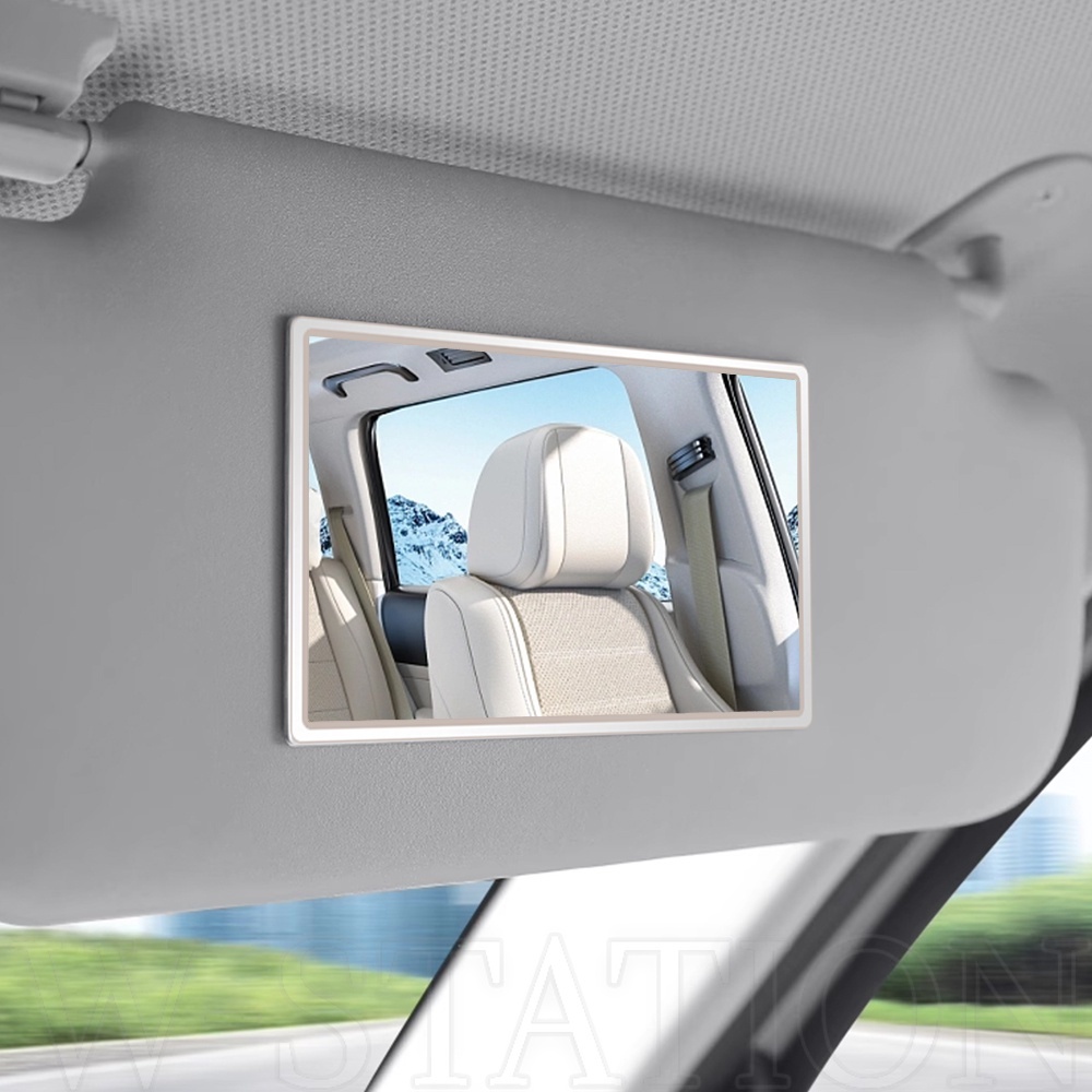 Self-Adhesive Car Sun Visor Vanity Mirror / Universal Car Interior ...