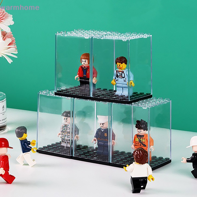 WMPH Stackable Acrylic Display Box For Building Blocks Figures Stand ...