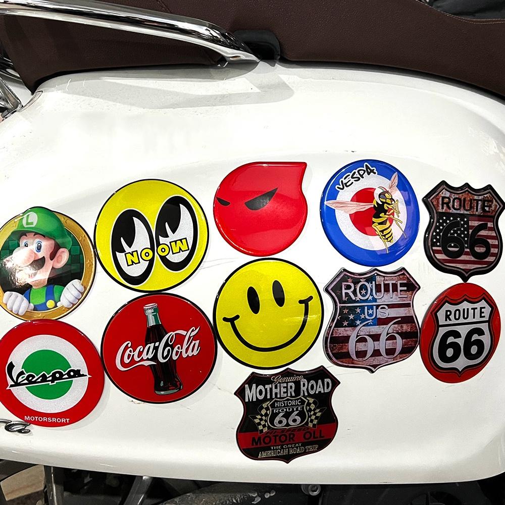 Vespa Piaggio Italy Soft Magnet Reflective Sticker 3D Emblem Badge ...